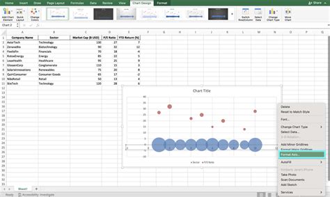 How To Create A Bubble Chart In Excel Downloadable Template
