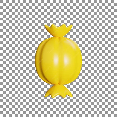 Premium Psd Psd Cute Halloween Icon Candy Wrap 3d Rendering