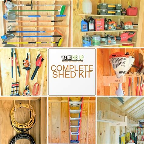 Complete Shed Organization Kit Wall Tool Storage System Hangthis Up