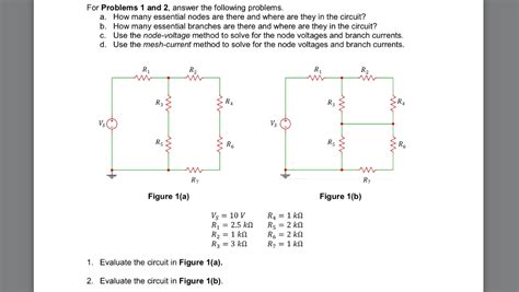 solved for problems 1 and 2 answer the following problems