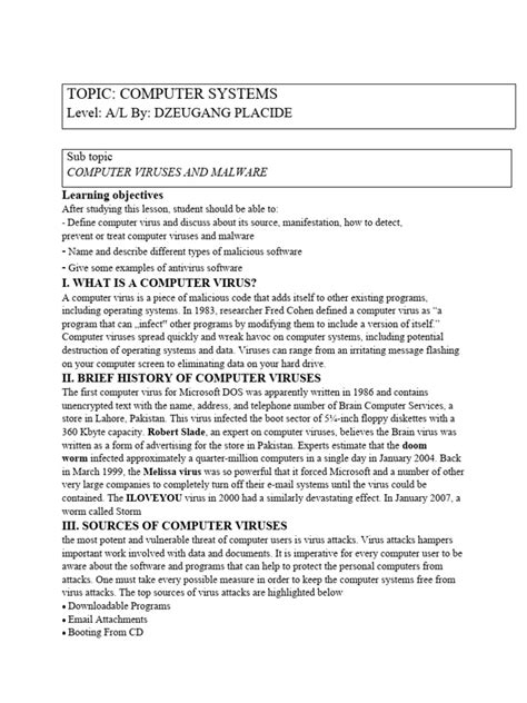 computer virus and malware pdf computer virus malware