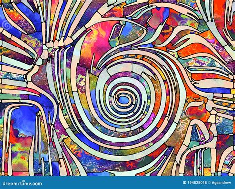 Illusion Of Stained Glass Stock Illustration Illustration Of Decorative 194825018