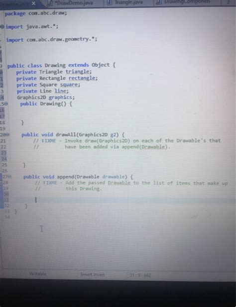 Trianglejava Drawing Componen х Drawdemojava