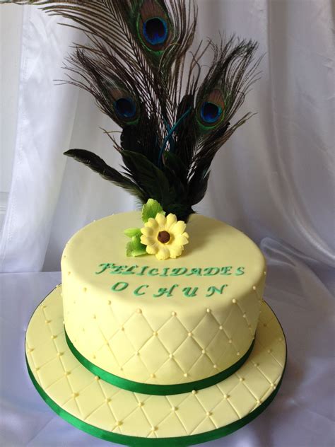 Peacock Feather Cake For Ochun