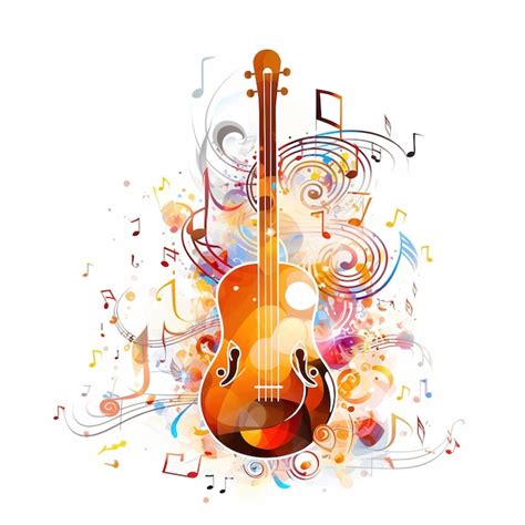 Premium Ai Image Musical Notes Background