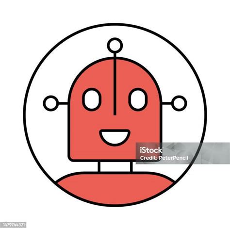 로봇 인공 지능 아바타 아이콘입니다 챗봇 및 소셜 네트워크에 대한 다양한 봇 얼굴을 프로파일링합니다 문자 벡터 스톡 일러스트 Brand Name Online