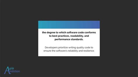 Quality Code Agile Ambition