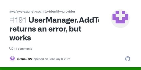 Usermanageraddtoroleasync Returns An Error But Works · Issue 191