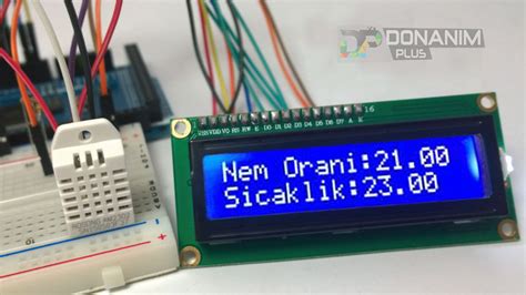 arduino nrf24l01 ile dht11 kullanarak lcd ekrana sıcaklık verisi