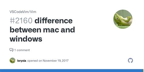 Difference Between Mac And Windows Issue VSCodeVim Vim GitHub