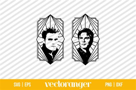Salvatore Brothers Vampire Diaries Svg Vectoranger