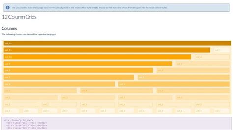 12 Column Grid Layout