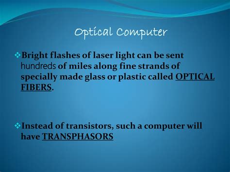 PPT Optical Computing PowerPoint Presentation Free Download ID