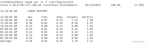 linux的sysstat sar 的详细使用 开启sysstat服务 csdn博客