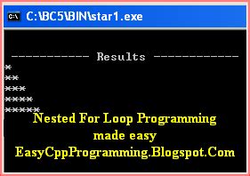 Nested For Loop Programming Star Shapes C Tutorial With Basic Programs For Beginners