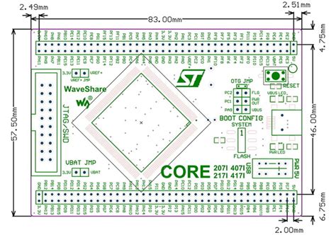 stm32f407igt6 core board minimum system board elediy electronics do