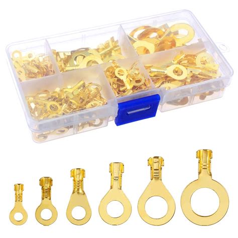 Buy Keeyees 240 Pcs Open Barrel Wire Crimp Copper Terminal Connerctor Kit Non Insulated Ring