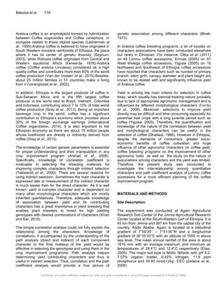 Correlation and path coefficient analysis for yield and yield ...