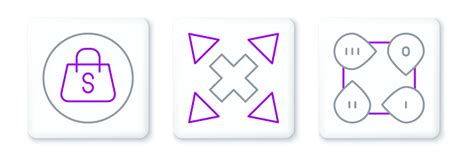 라인 인포그래픽 요소 세일이 있는 쇼핑백 및 다양한 방법 방향 화살표 아이콘을 설정합니다 벡터 거리에 대한 스톡 벡터 아트 및 기타 이미지 Istock