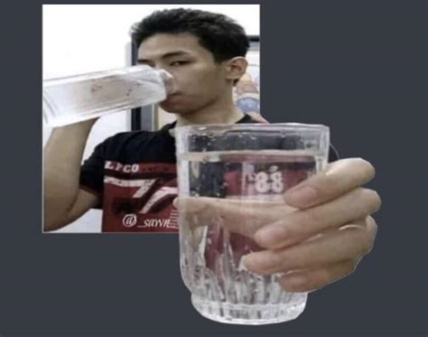 Man Drinking Water Meme