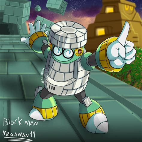 Block Man Megaman 11 By Oblivionmrx On Deviantart