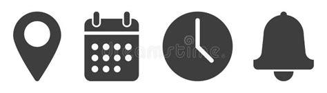Address Time And Date Icon Vector Stopwatch Timer Icon Stock Vector Illustration Of