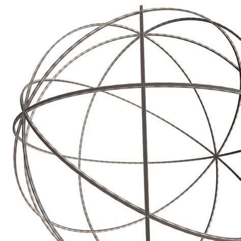 Wireframe Sphere D Model TurboSquid
