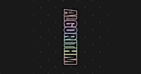 Algorithm Pastel Soft Pocket Typography Design Algorithm T Shirt