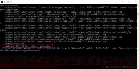 win10安装scrapy 报错 error microsoft visual c 14 0 is required get it
