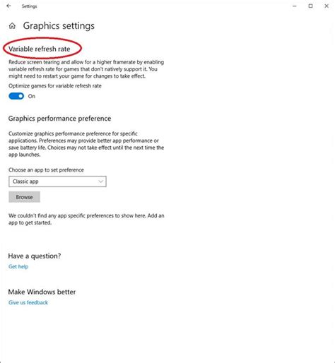 How To Activate Variable Refresh Rate Vrr In Windows 10