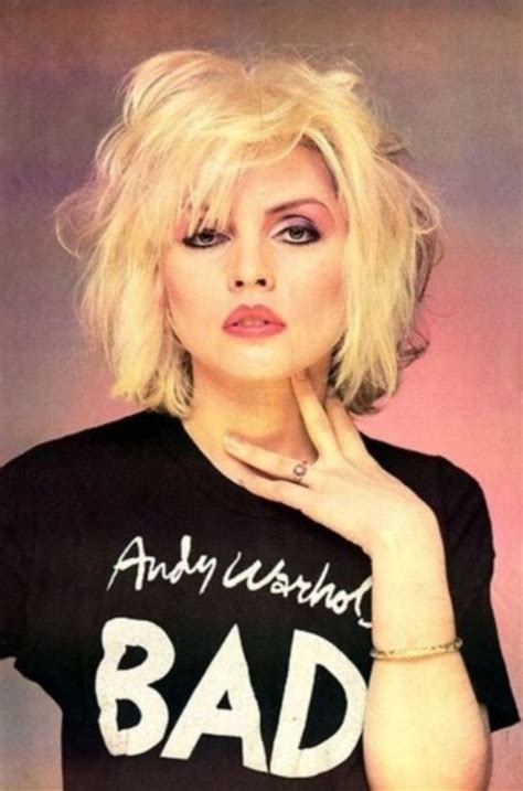 Photoshoot Of Debbie Harry In â Andy Warholâ S Badâ T Shirt 1979