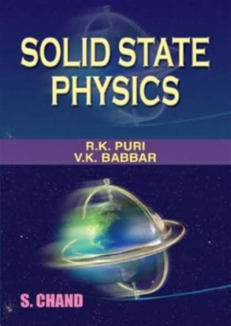 Solid State Physics Amazon Co Uk R K Puri V K Babbar 9788121914765 Books
