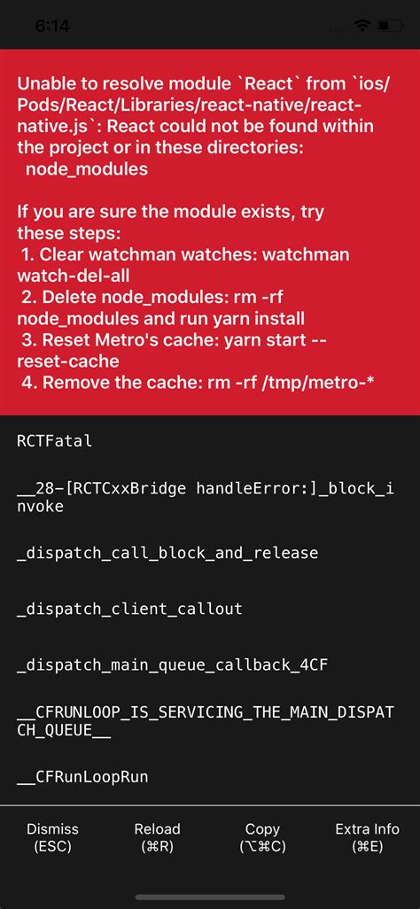 Unable To Resolve Module React After Upgrading To 0614 · Issue