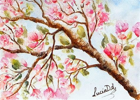 Apple Blossom Tree Painting