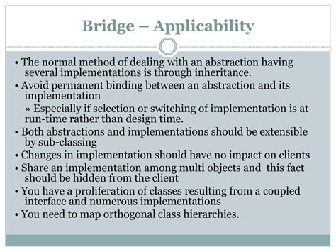 bridge design pattern pptx programming languages computing