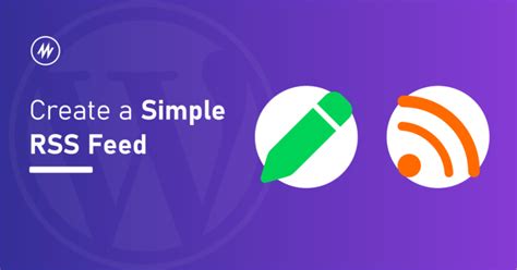 how to create a simple rss feed