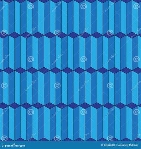 Seamless Repeating Isometric Pattern Of Cubes Stock Illustration