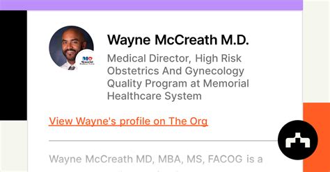 Wayne Mccreath Md Medical Director High Risk Obstetrics And