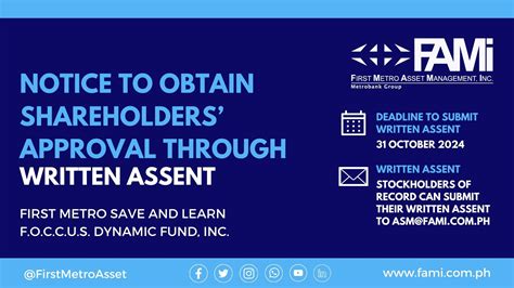 Notice To Obtain Shareholders Approval Through Written Assent First Notice To Obtain Shareholders Approval Through Written Assent First