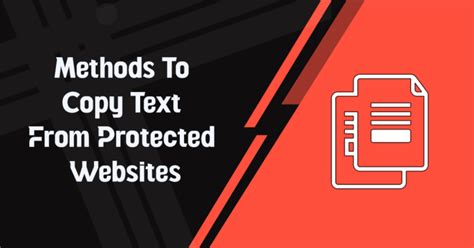 5 methods to copy text from protected websites online