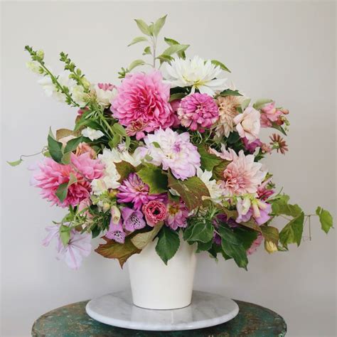 Late Season Dahlia Arrangement Small Flower Arrangements Flower