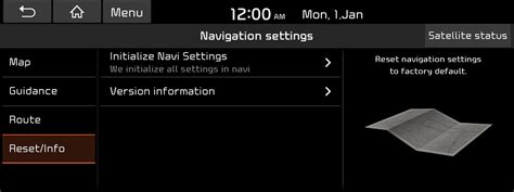Initialize Navi Settings