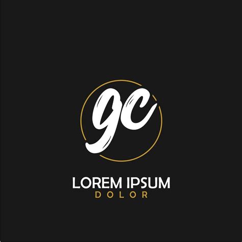 Gc Initial Brush In Circle Frame Template Design 27133275 Vector Art At Vecteezy Gc Initial Brush In Circle Frame Template Design 27133275 Vector Art At Vecteezy