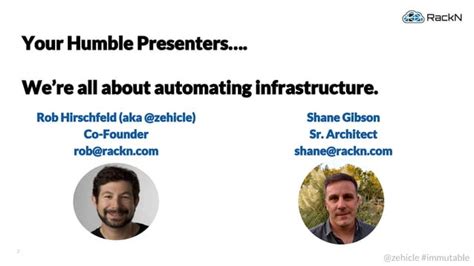 Immutable Infrastructure And Rethinking Configuration Ppt