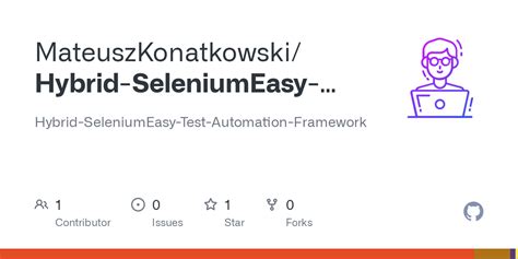Github Mateuszkonatkowski Hybrid Seleniumeasy Test Automation Framework Hybrid Seleniumeasy