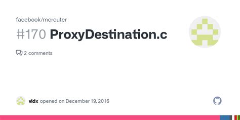 ProxyDestination Cpp 433 Issue 170 Facebook Mcrouter GitHub