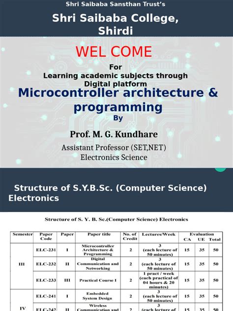 Sy Microcontroller Unit 1 Notes 1 Pdf Microcontroller Central