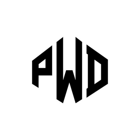 Premium Vector Pwd Letter Logo Design With Polygon Shape Pwd Polygon