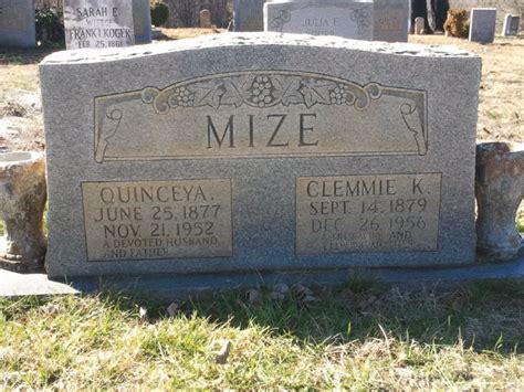Nannie Susan Clementine “clemmie” Koger Mize 1879 1956 Find A Grave Memorial