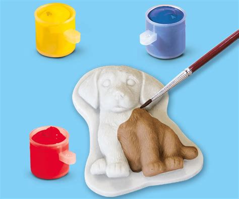 Детска играчка Ses Детски гипсови фигурки за оцветяване Кучета КОМСЕД